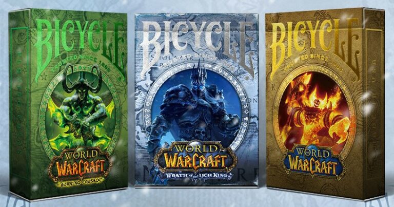 Bicycle World of Warcraft, une série de 3 paquets pour le jeu vidéo