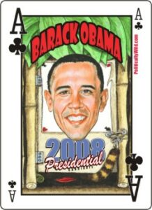 Un jeu de cartes Barack Obama 2008